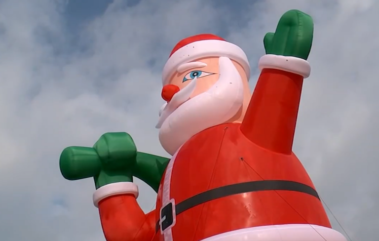 Holiday “Inflation” Hits Long Island with 42-Foot Massive Santa ...